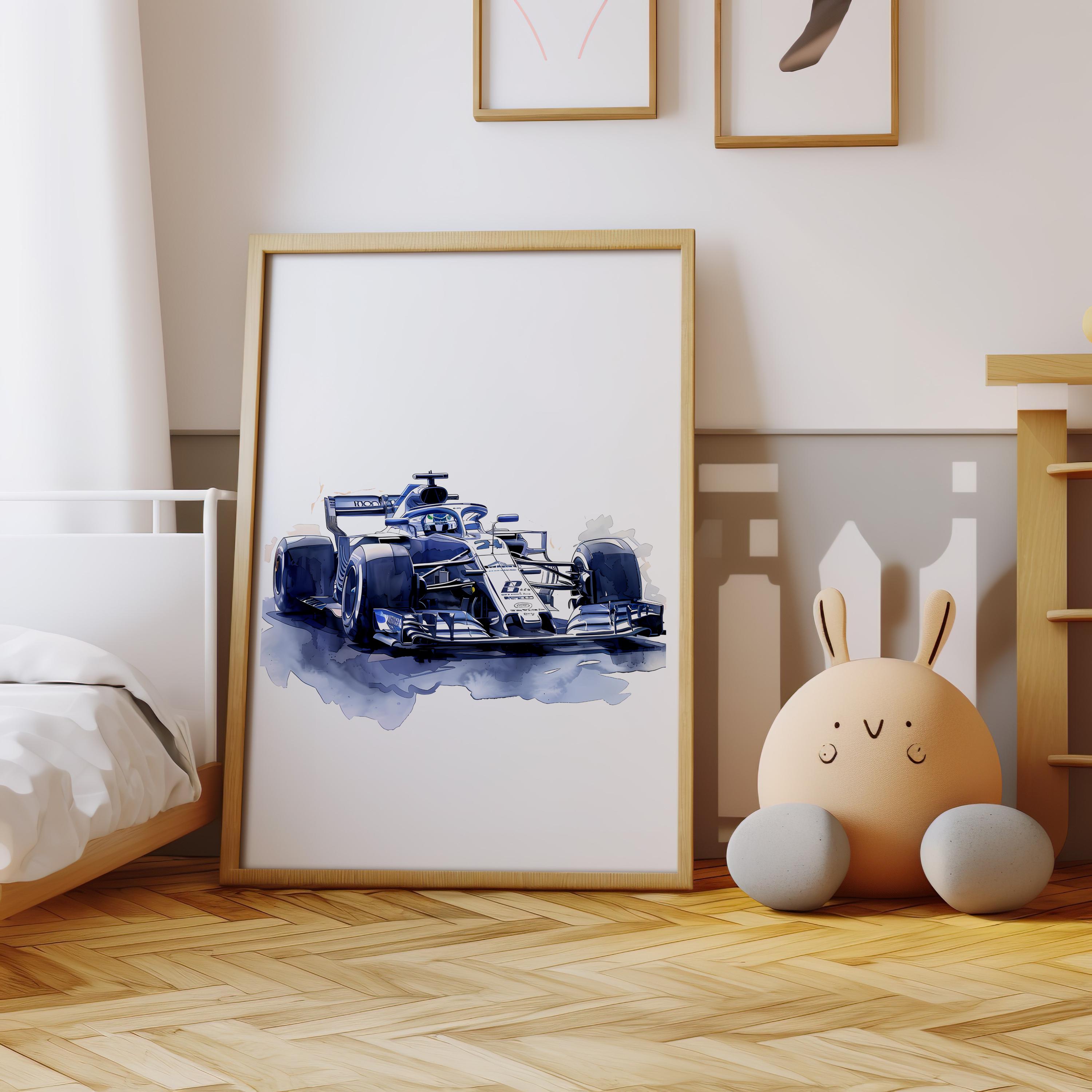 Watercolor Racing Car Prints, Boys Room Decor, Race Car Nursery, Sport ...