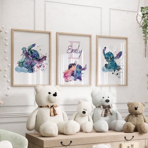 Personalized Lilo & Stitch Print, Stitch Nursery Decor, Ohana Wall Art ...
