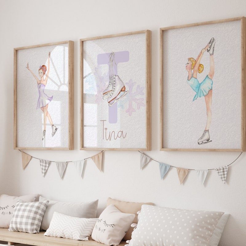 Ice Skating Print - Etsy