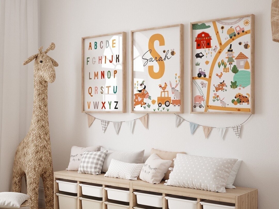 Farm Print, Farm House Print, Farm Animal Nursery, Farm Animal Print ...