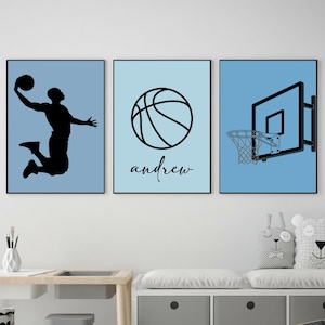 Basketball Wall Print, Basketball Bedroom Prints, Sports Print, Sport ...