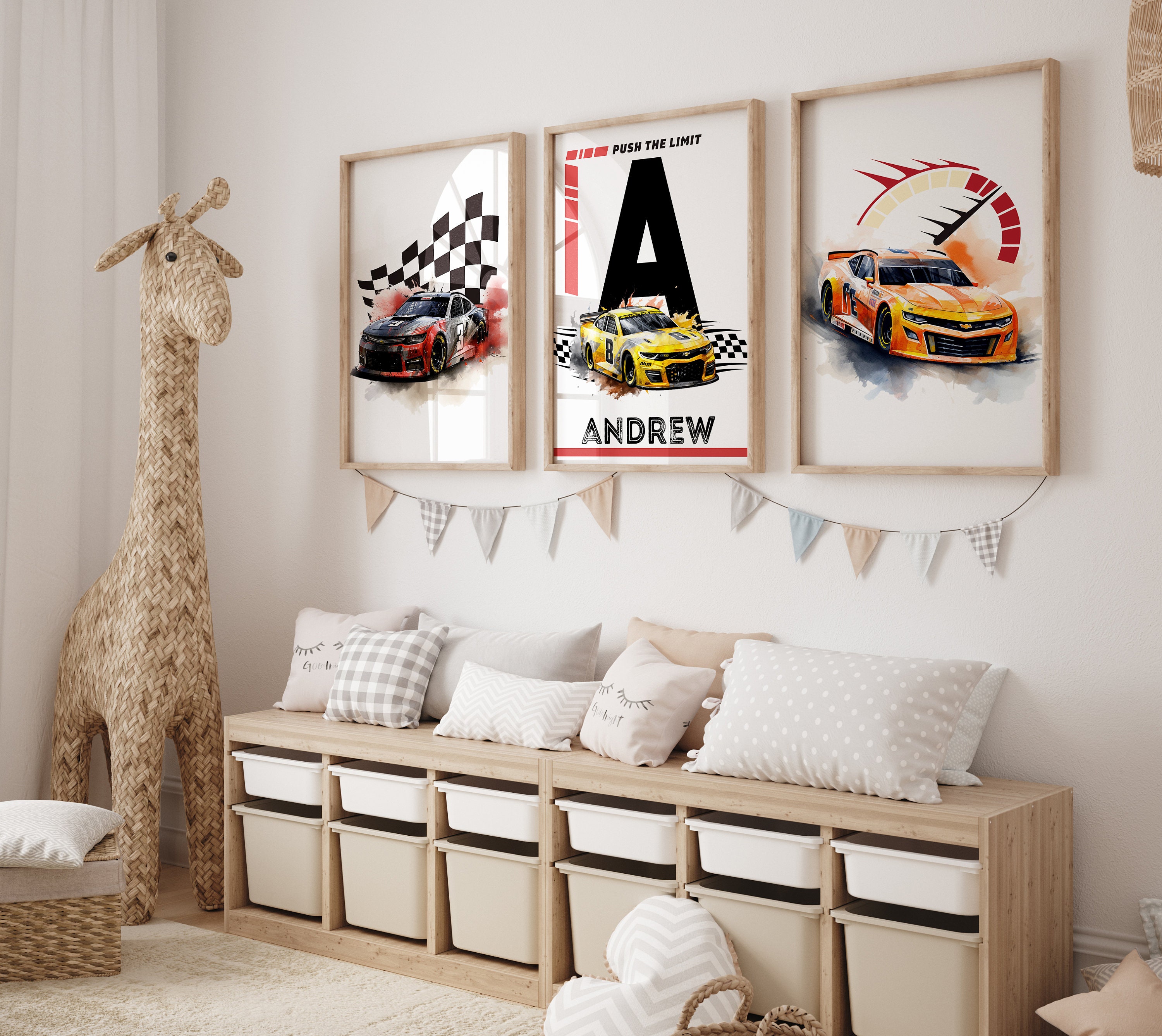 Watercolor Racing Car Print, Sport Car Print, Racing Car Nursery ...