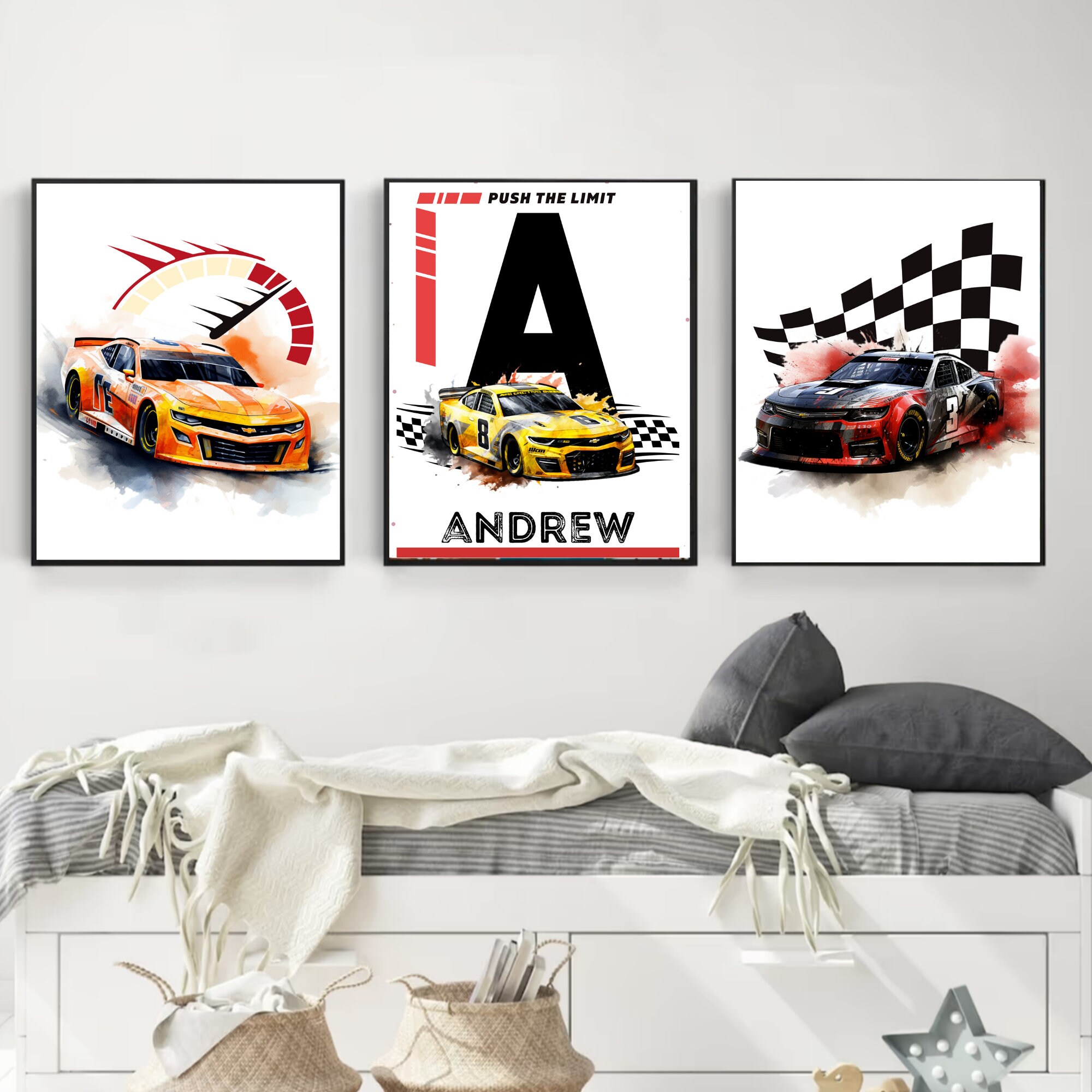 Watercolor Racing Car Print, Sport Car Print, Racing Car Nursery ...