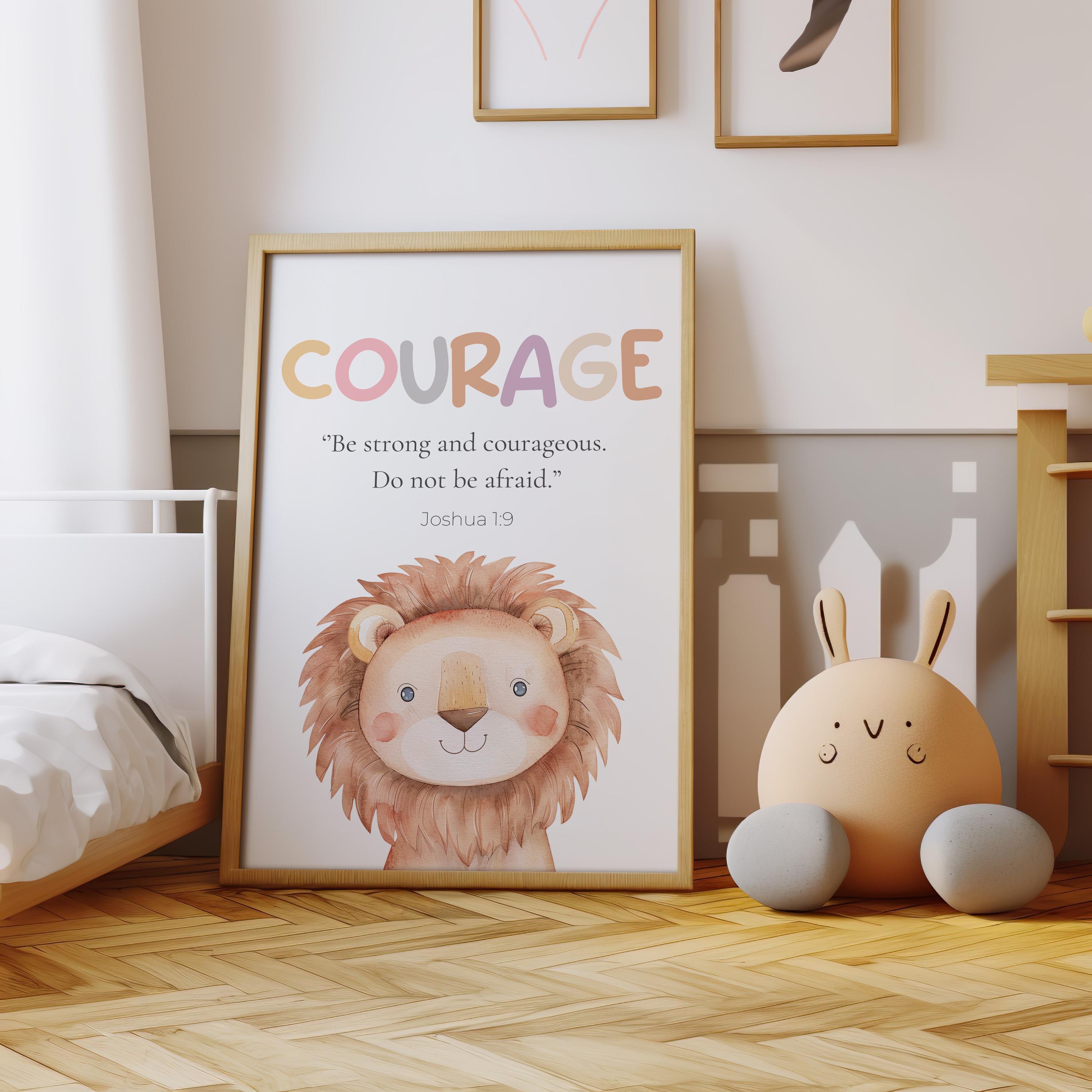 Set of 6 Safari Animal Bible Verse Print, Christian Nursery Decor ...