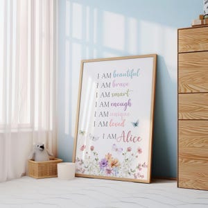 Pastel Butterfly Prints, Butterfly Affirmation Print, Butterfly Nursery ...