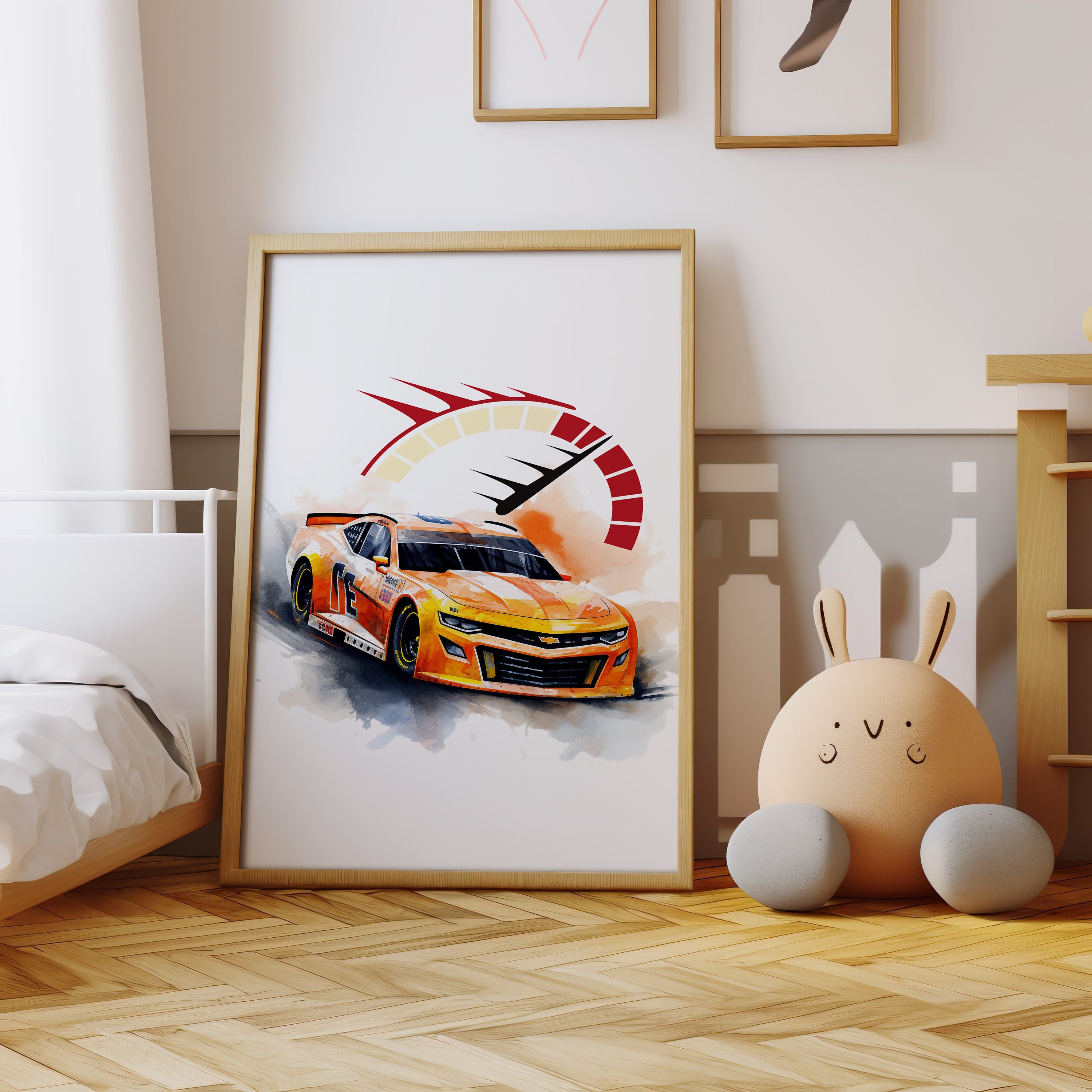 Watercolor Racing Car Print, Sport Car Print, Racing Car Nursery ...
