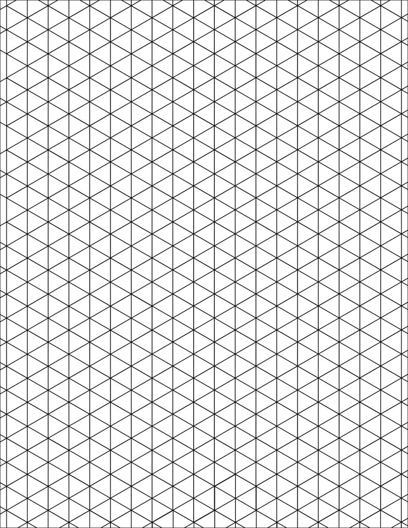 Isometric Graph Paper - Etsy