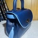 Blue Calfskin Mini Satchel Purse - Etsy