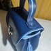 Blue Calfskin Mini Satchel Purse - Etsy