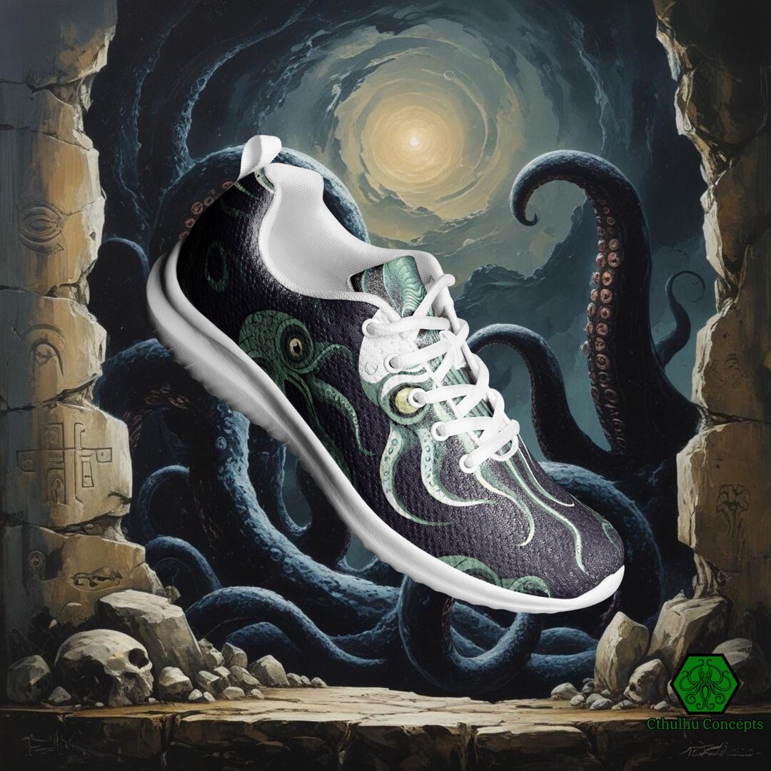 Cthulhu Running Shoes | Cosmic Horror Athletic Sneakers, Men's Sizes - Etsy