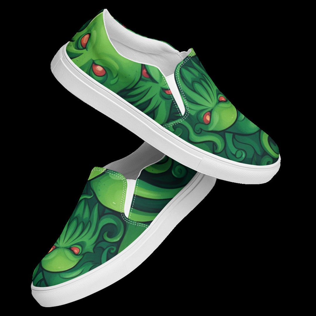 Cthulhu Themed Slip on Canvas Shoes for Cthulhu Lovers and HP Lovecraft ...