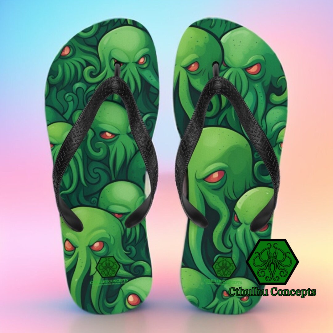 Cthulhu Cultist Flip Flops Eldritch Horror Summer Footwear Call of Cuh ...