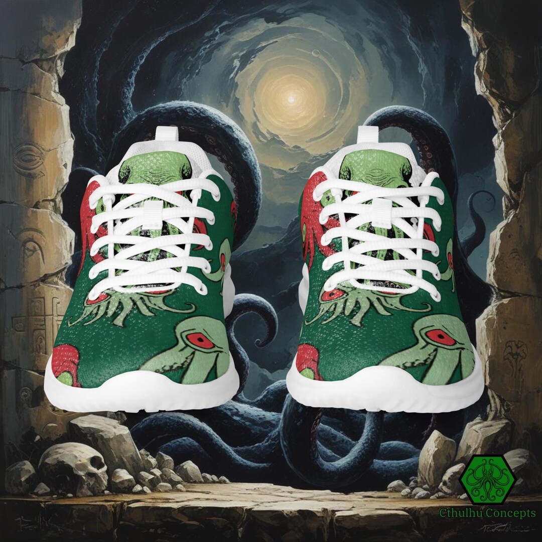 Cthulhu Running Shoes | HP Lovecraft Inspired Athletic Sneakers - Etsy