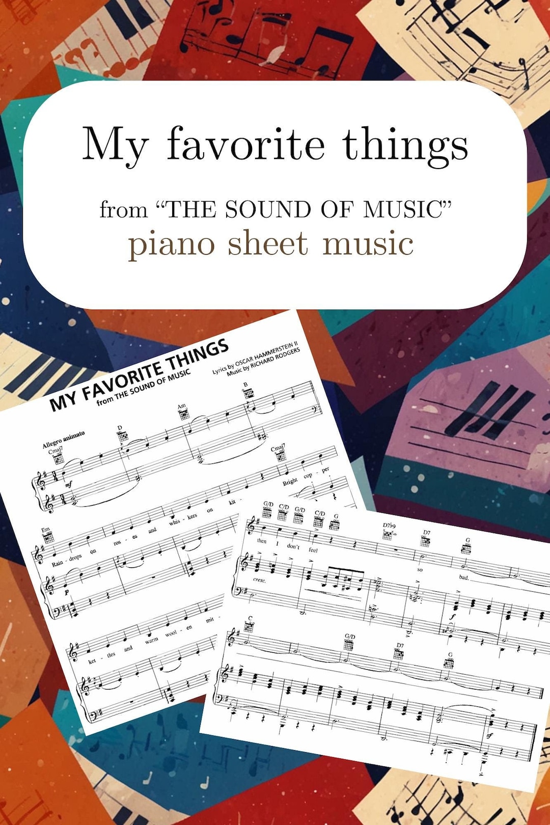 My Favorite Things - From the Sound of Music | by Richard Rodgers and ...