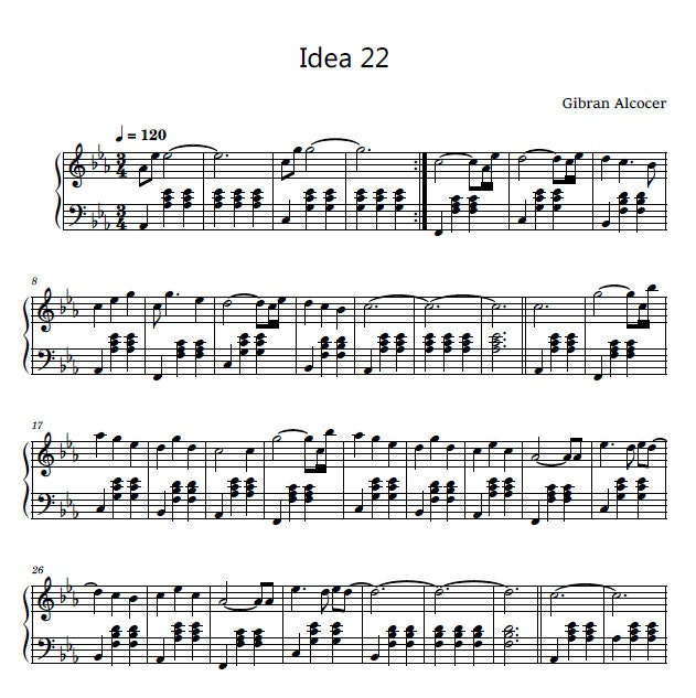 Idea 22 - Digital Sheet Music-digital Download-sheet Music Piano - Etsy