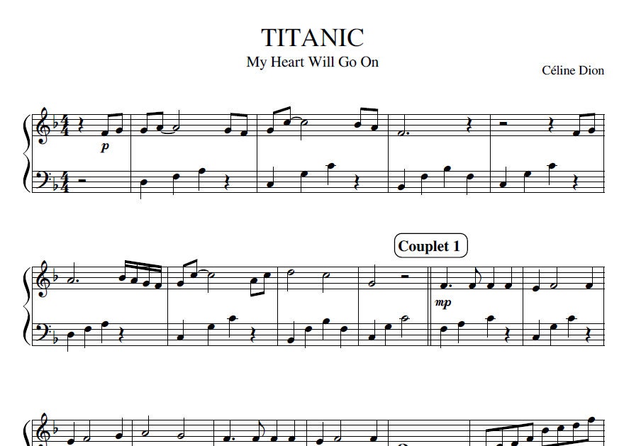 Recorder Songs Titanic