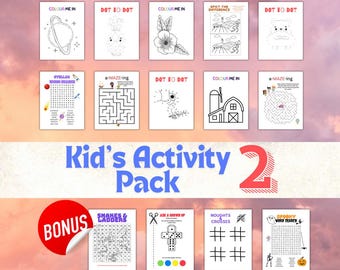 Kid's Activity Pack 1 (digital Download) - Etsy
