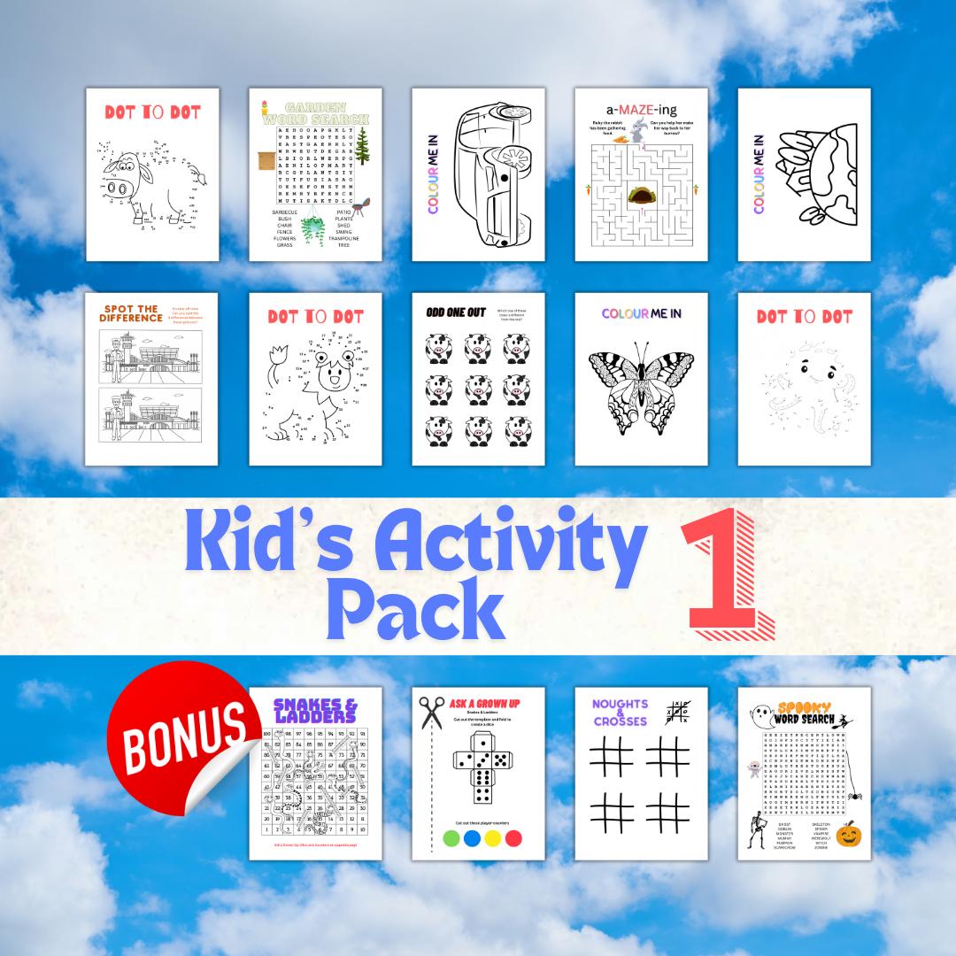 Kid's Activity Pack 1 (digital Download) - Etsy