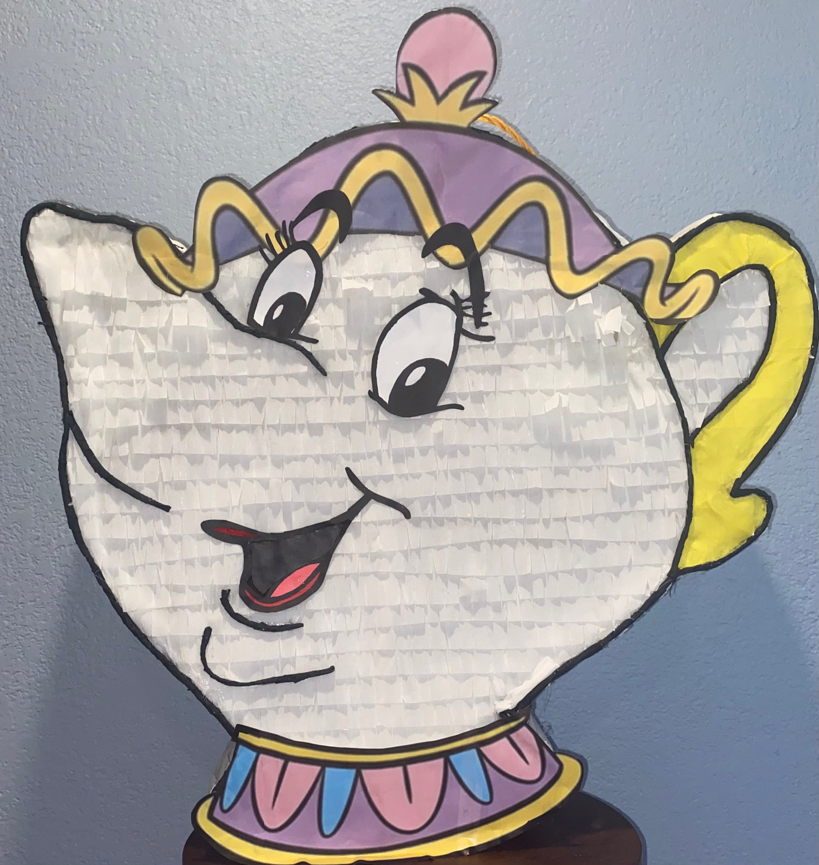 Beauty and the Beast Pinata mrs. Potts - Etsy