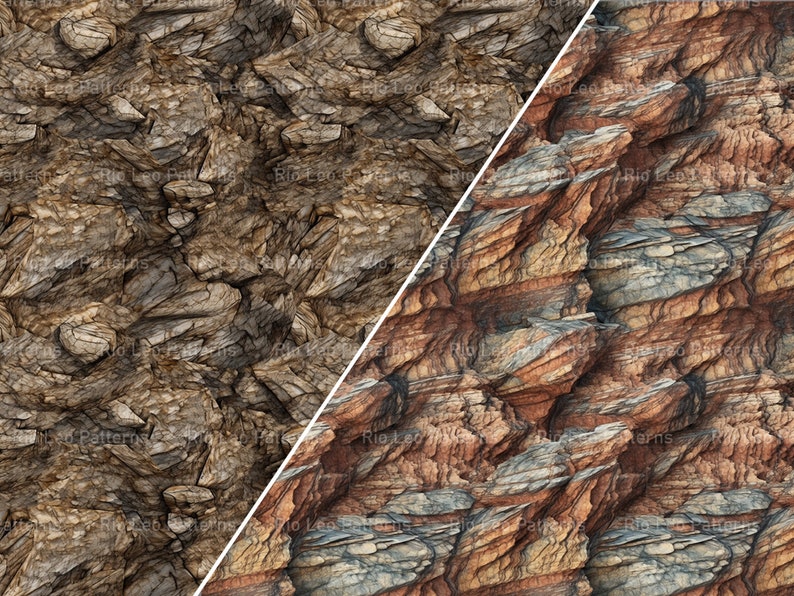 30 Rock Texture Tile Pack, Seamless Square Patterns 1024px, Instant ...