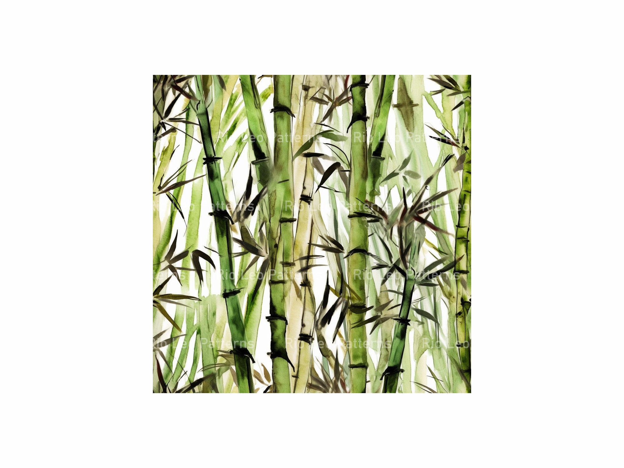 10 Bamboo Forest Pattern Bundle 1, Seamless Square Tiles 1024px ...