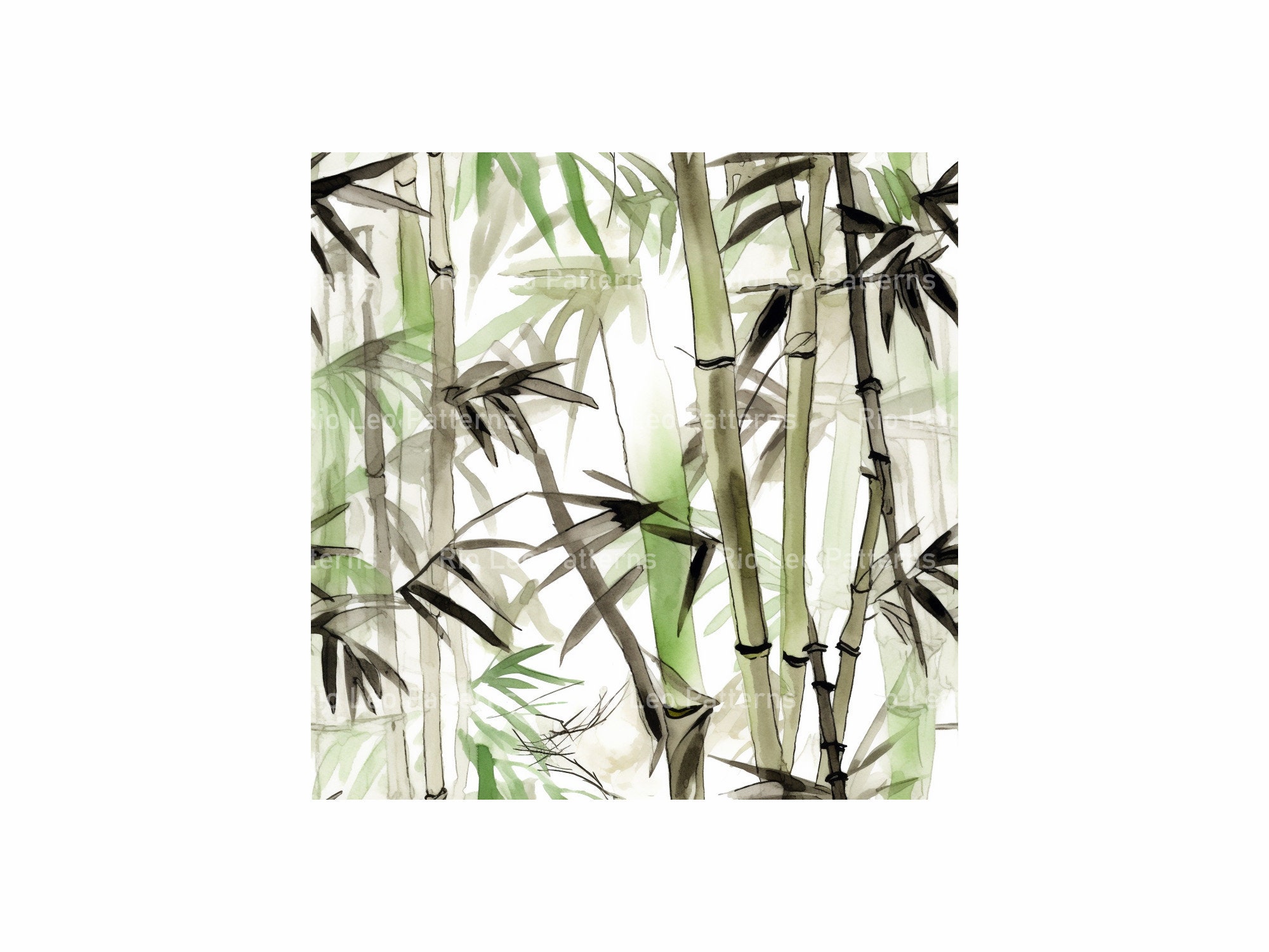 10 Bamboo Forest Pattern Bundle 1, Seamless Square Tiles 1024px ...