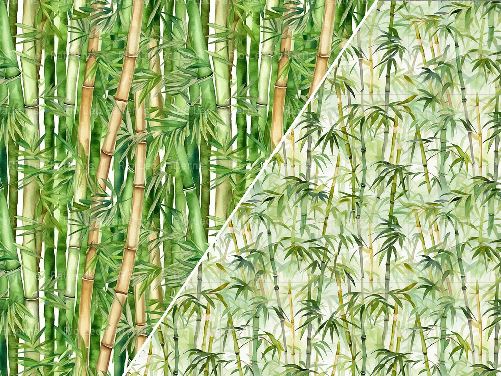 10 Bamboo Forest Pattern Bundle 1, Seamless Square Tiles 1024px ...