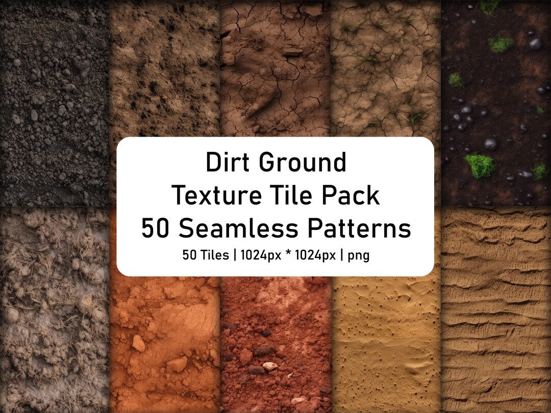 50 Dirt Ground Texture Tile Pack, Seamless Square Patterns 1024px ...