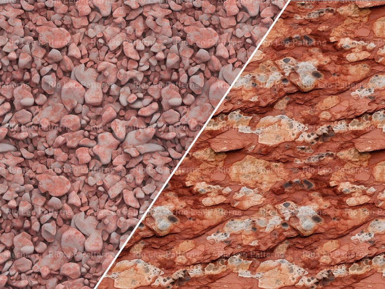 30 Rock Texture Tile Pack, Seamless Square Patterns 1024px, Instant ...