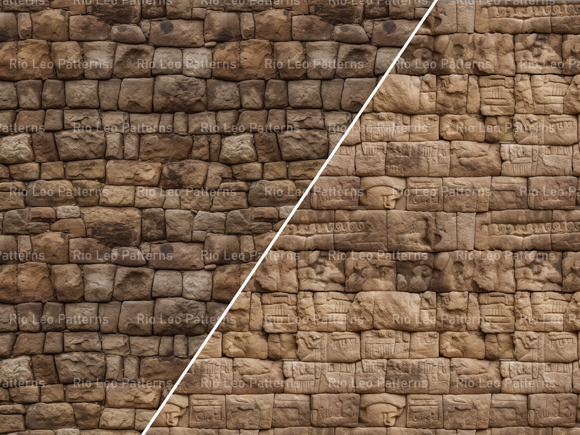 12 Temple Walls Texture Tile Pack, Seamless Square Patterns 1024px ...