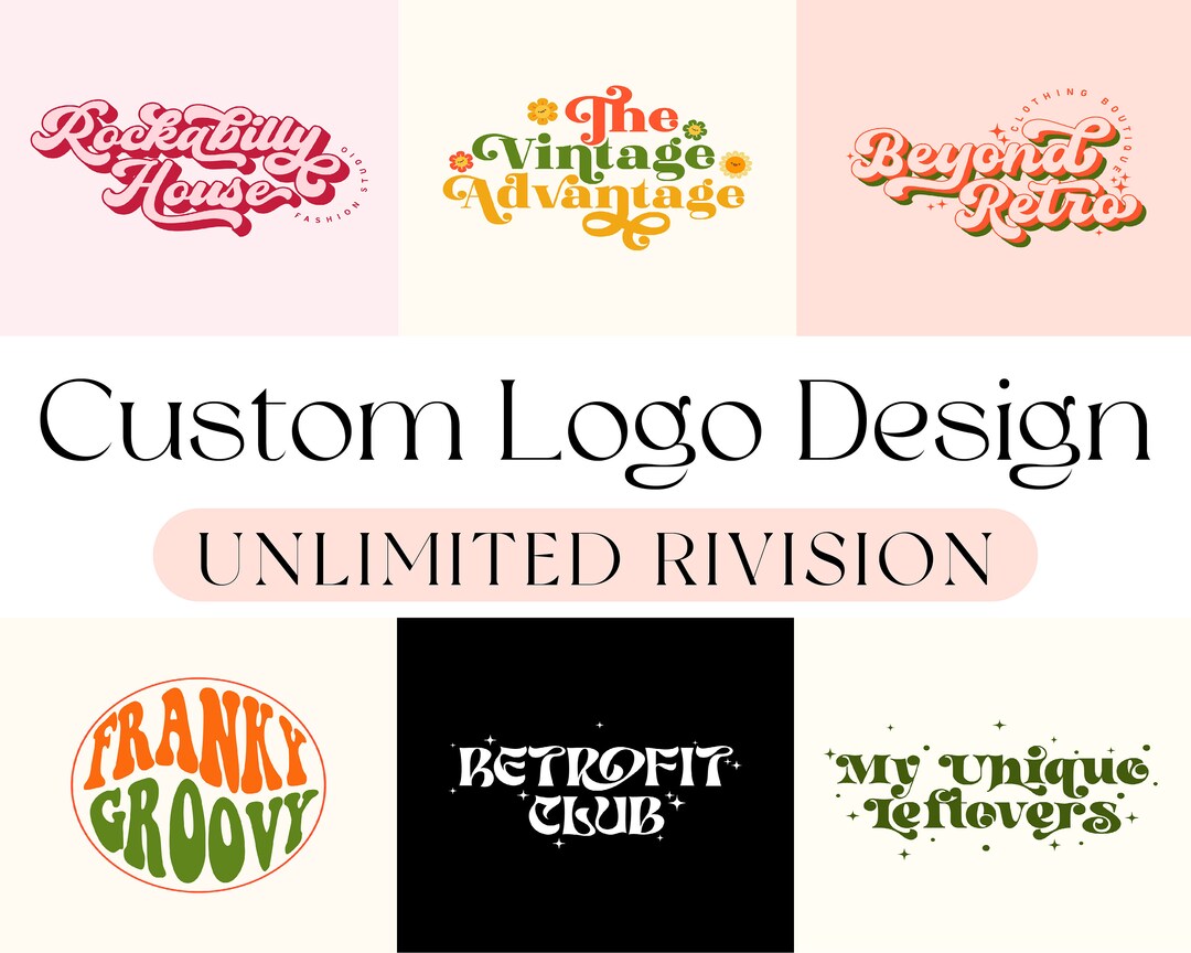 Custom Retro Bakery Branding Package Bold Custom Logo Retro Brand ...