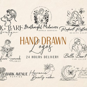 Custom Hand Drawn Logo, Custom Logo Design, Logo Design Custom for ...