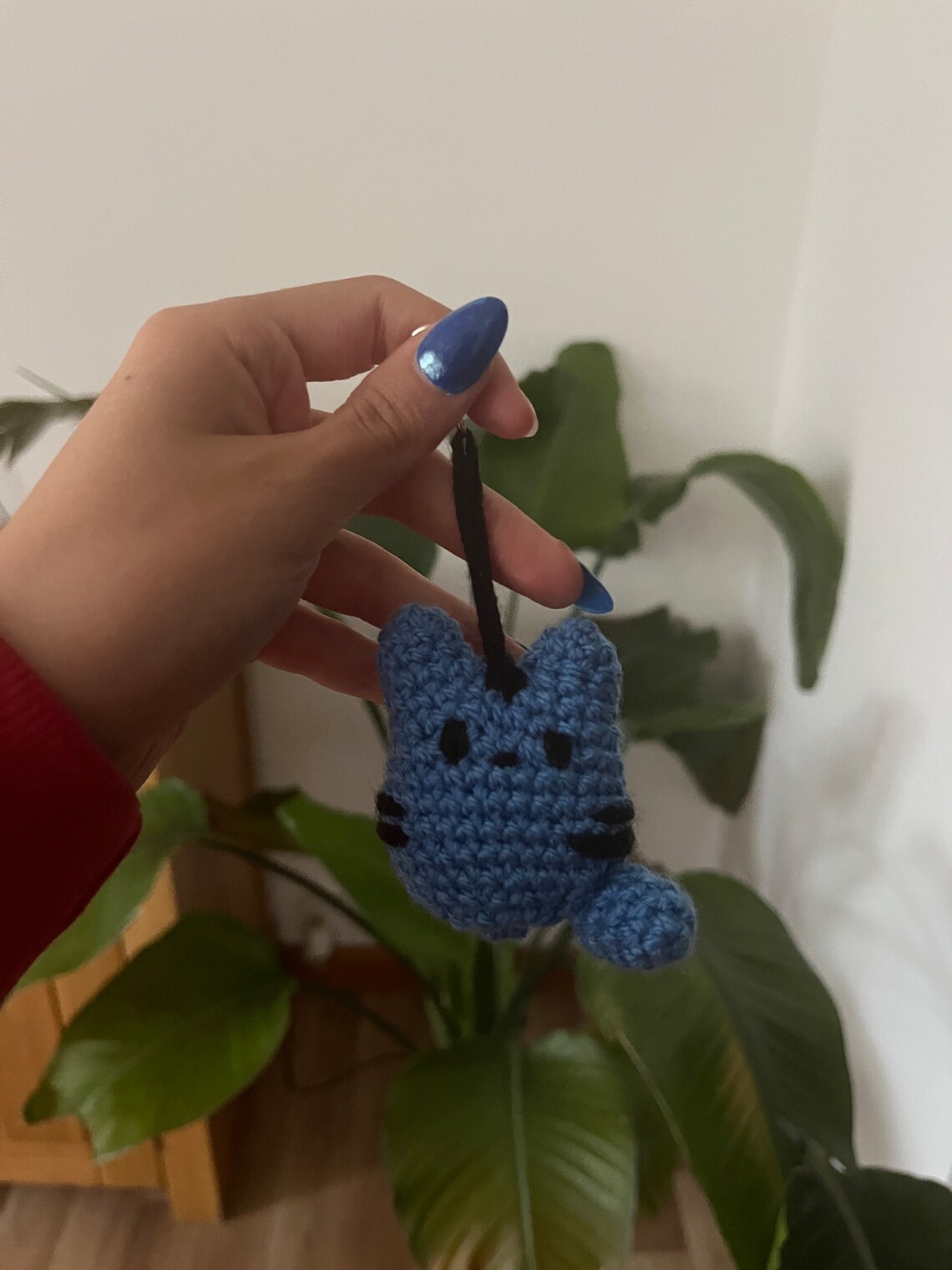 Mini Cute Crochet Cat Key Ring Amigurumi Blue Cat Gifts - Etsy