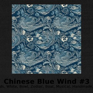 Digital Ocean Waves Pattern, Navy Blue Sea Seamless Design, Nautical ...