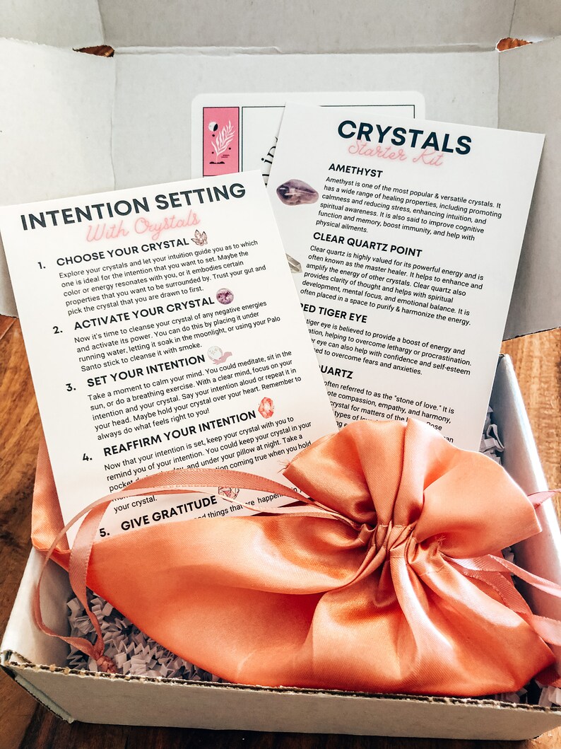 Crystal Starter Kit Crystals For Beginners Crystal Mystery Box