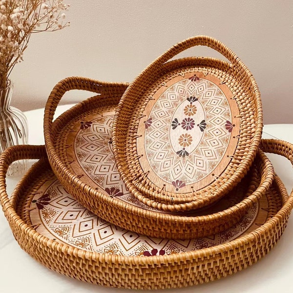 Rattan Tray - Etsy