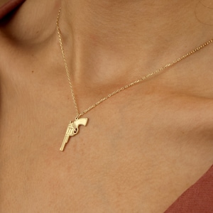 Gun Necklace • Edgy and Bold Accessory • Statement Jewelry • Firearms ...