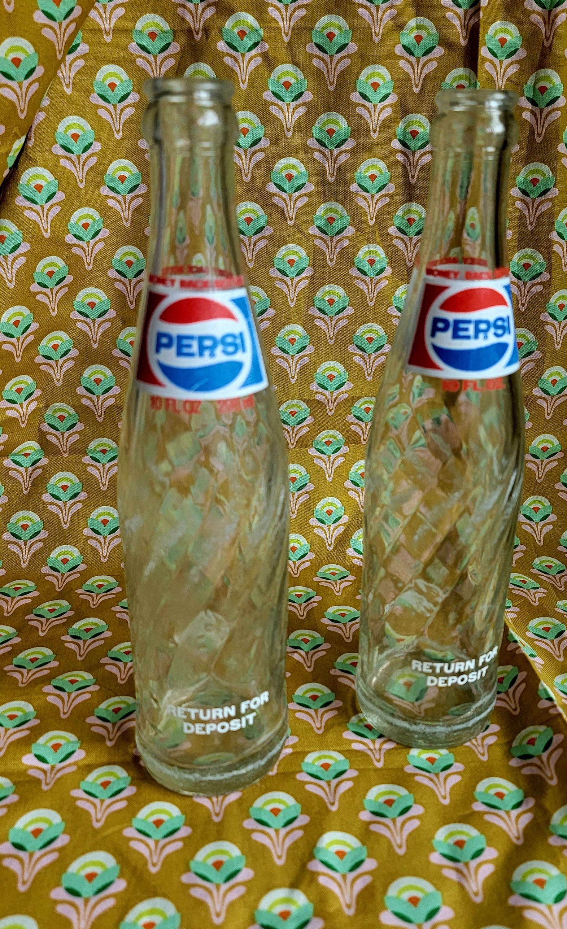 RARE VINTAGE Pepsi-cola 10 Oz Bottles - Return for Deposit - Etsy