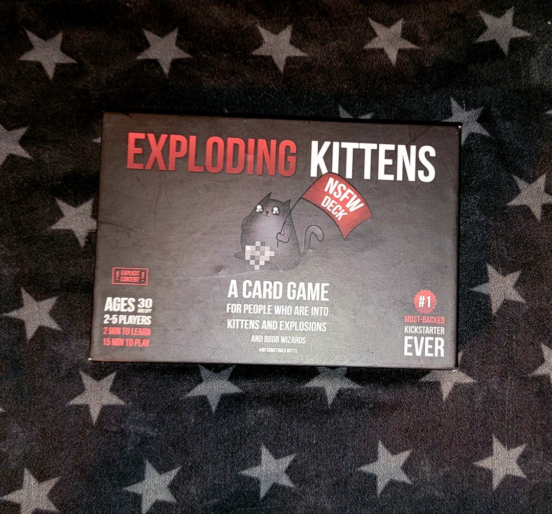 EXPLODING KITTENS NSFW Version Card Game - Etsy