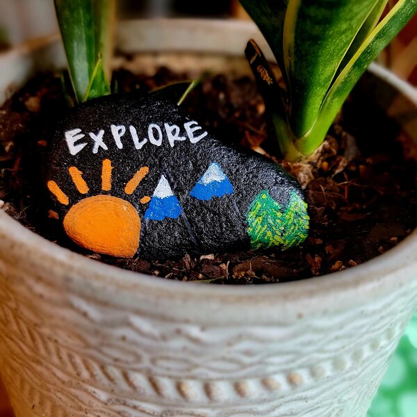 Sun Painted Rock - Etsy