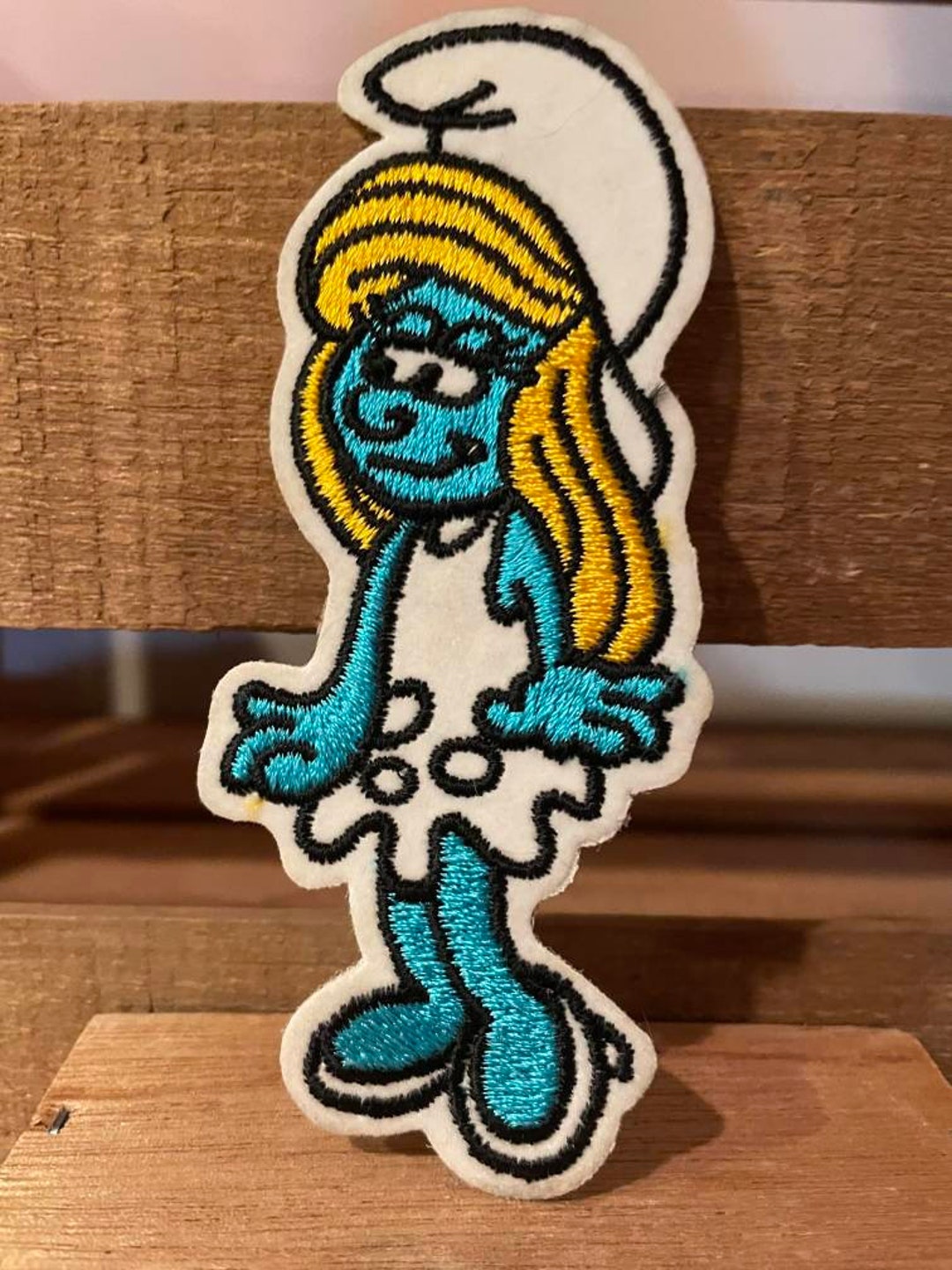 Rare Vintage Smurfette Patch - Etsy