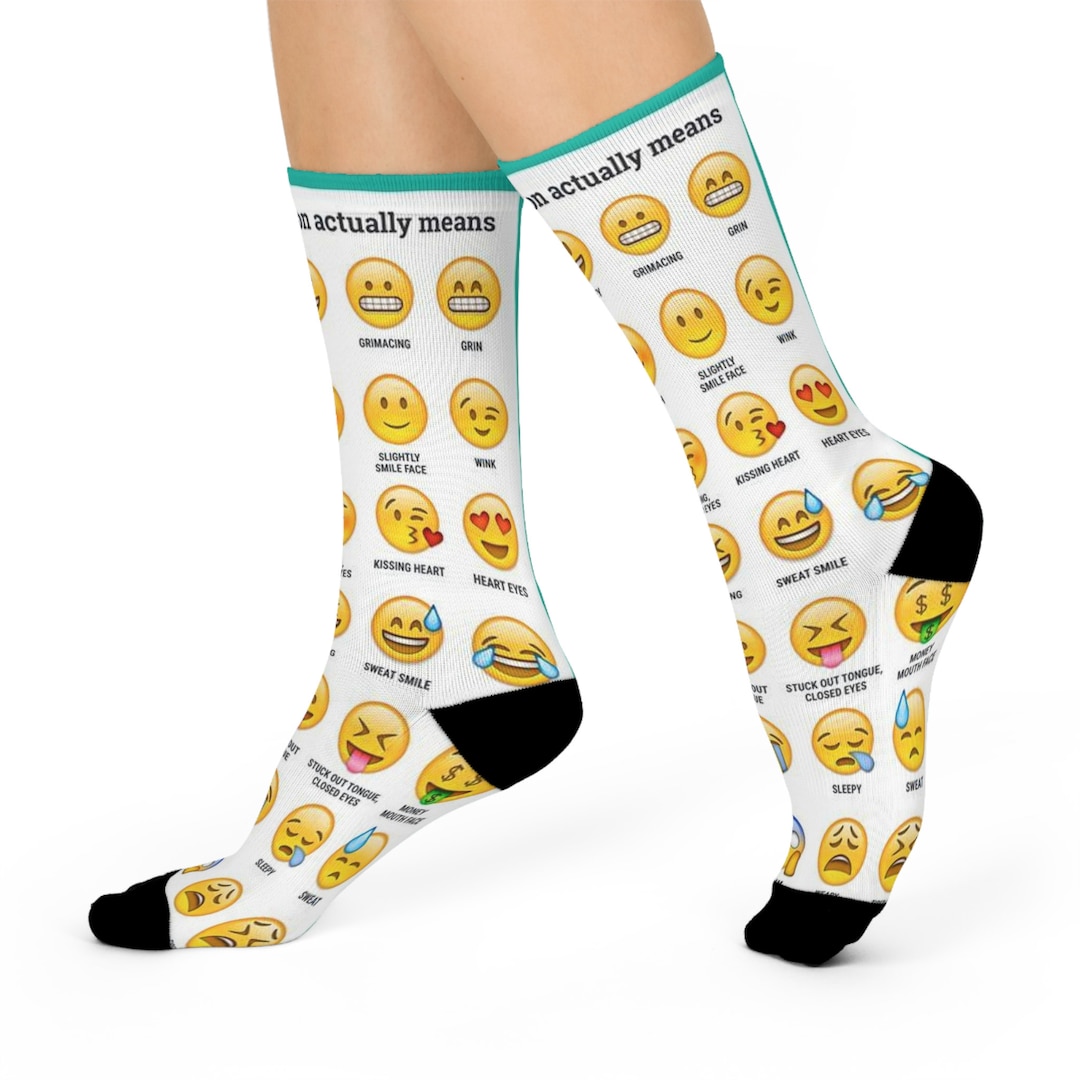 Emoji Chart Socks - Etsy