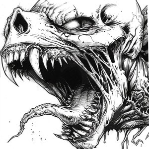 Terror Collection Coloring Pages Set 2 - Etsy