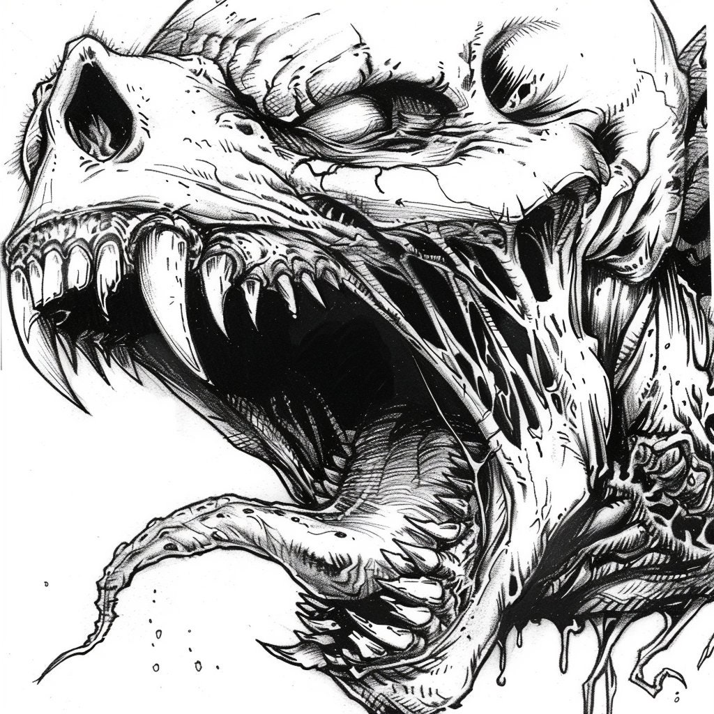 Terror Collection Coloring Pages Set 2 - Etsy