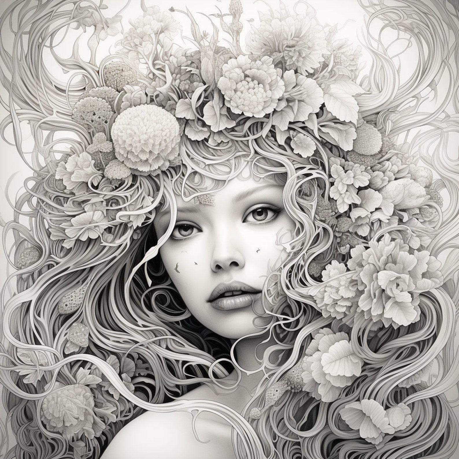 Intricate Adult Coloring Pages - Etsy