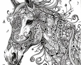 Intricate Adult Coloring Pages - Etsy