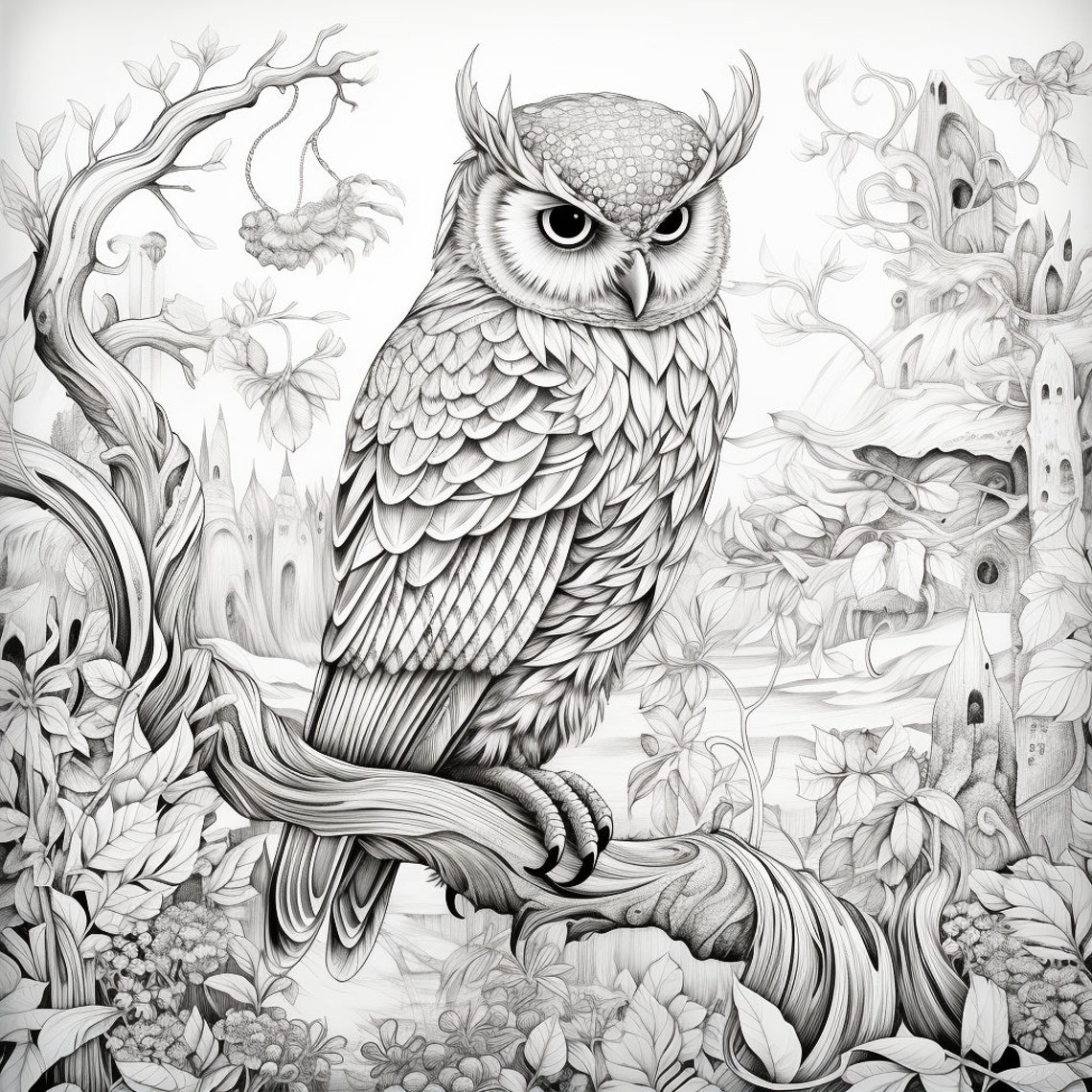 Intricate Adult Coloring Pages - Etsy