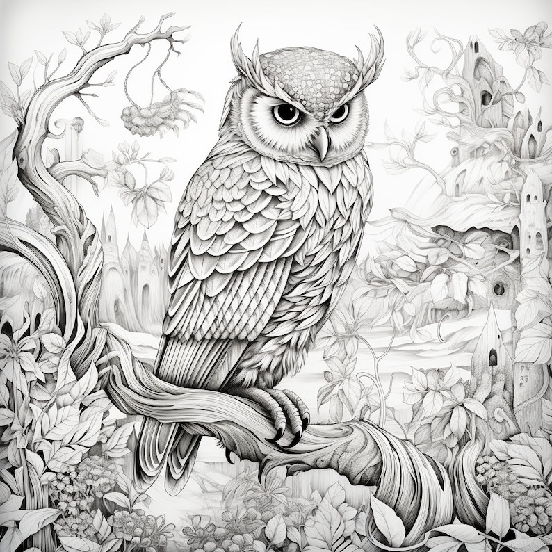 Intricate Adult Coloring Pages - Etsy