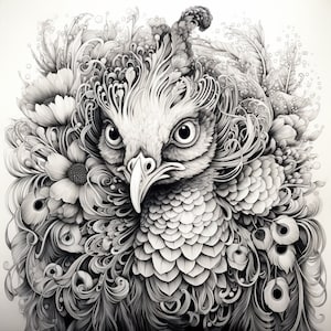 Intricate Adult Coloring Pages - Etsy