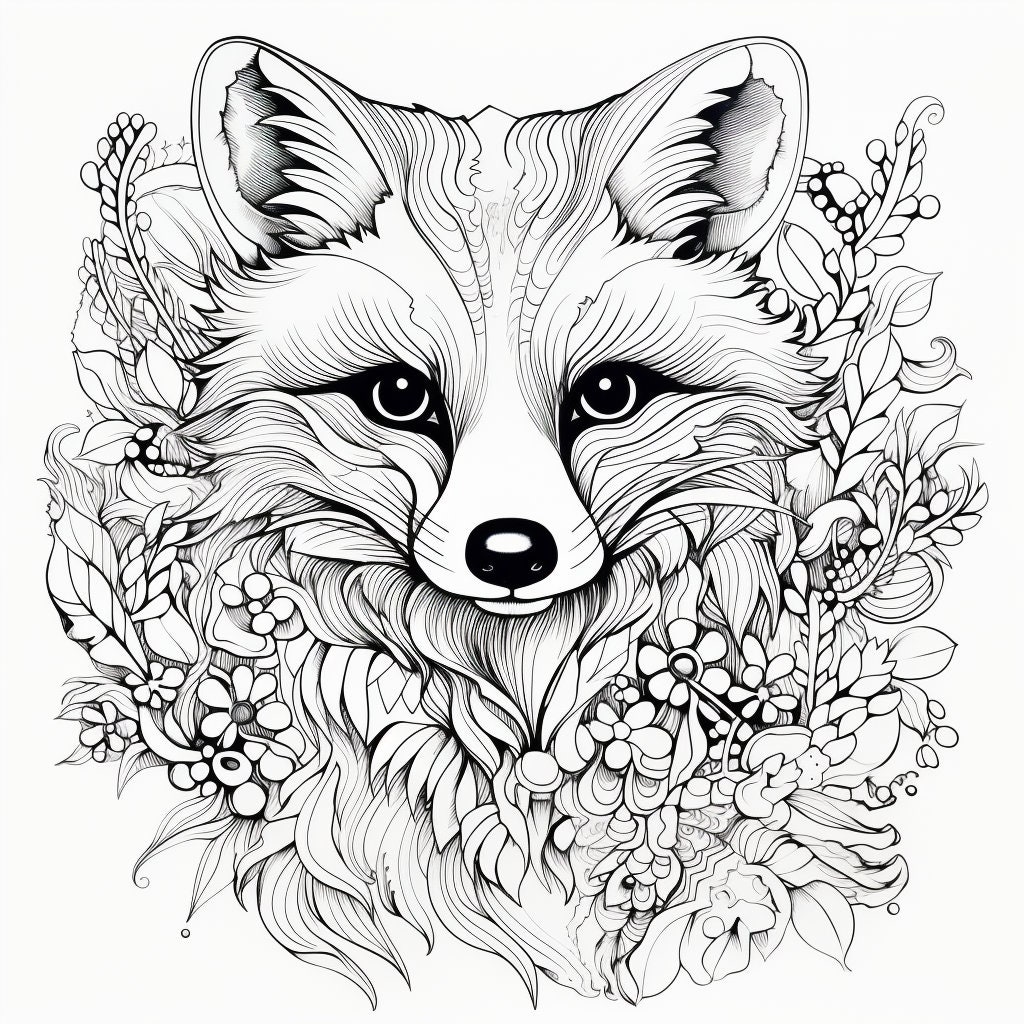 Wildlife Digital Art Coloring Pages for Children 2 - Etsy